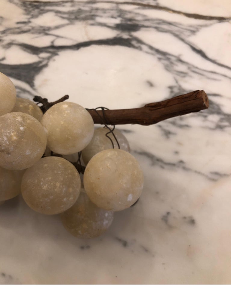 Vintage 1960s Italian Large Cluster of Ivory Marble Grapes at 1stDibs ...
