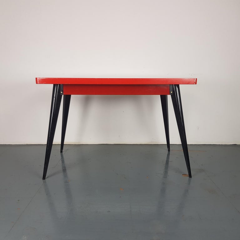 Vintage 1960s Model 55 Table by Jean Pauchard for Tolix For Sale at 1stDibs