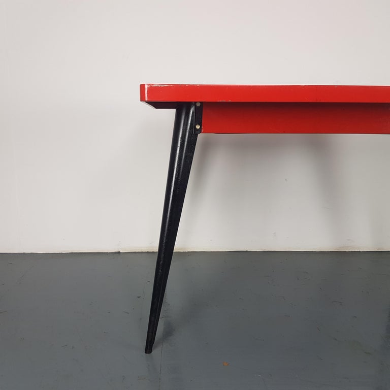 Vintage 1960s Model 55 Table by Jean Pauchard for Tolix For Sale at 1stDibs