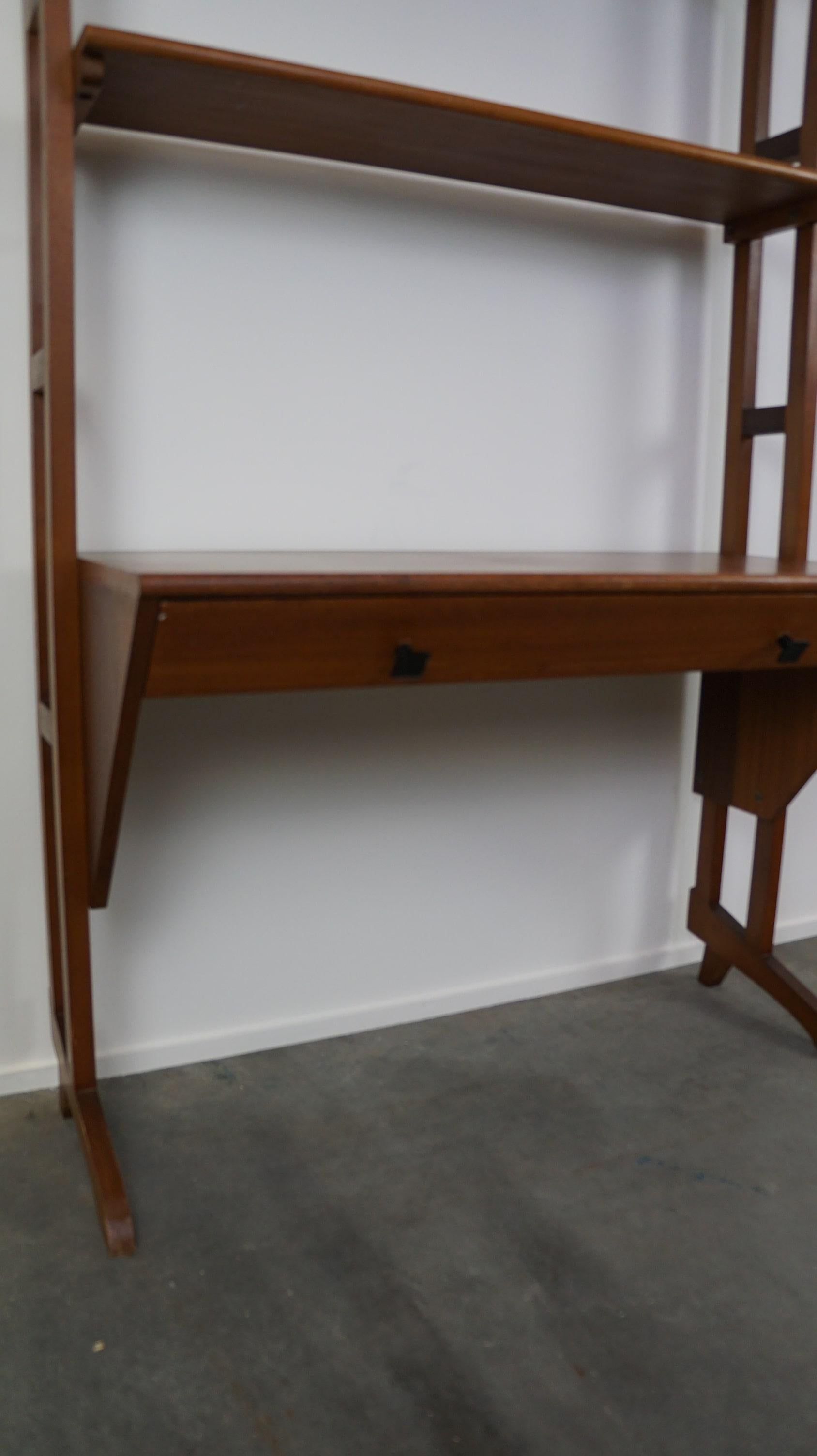 Vintage 1960s open shelf/bookcase/storage unit with 1 drawer, 3 shelves ...
