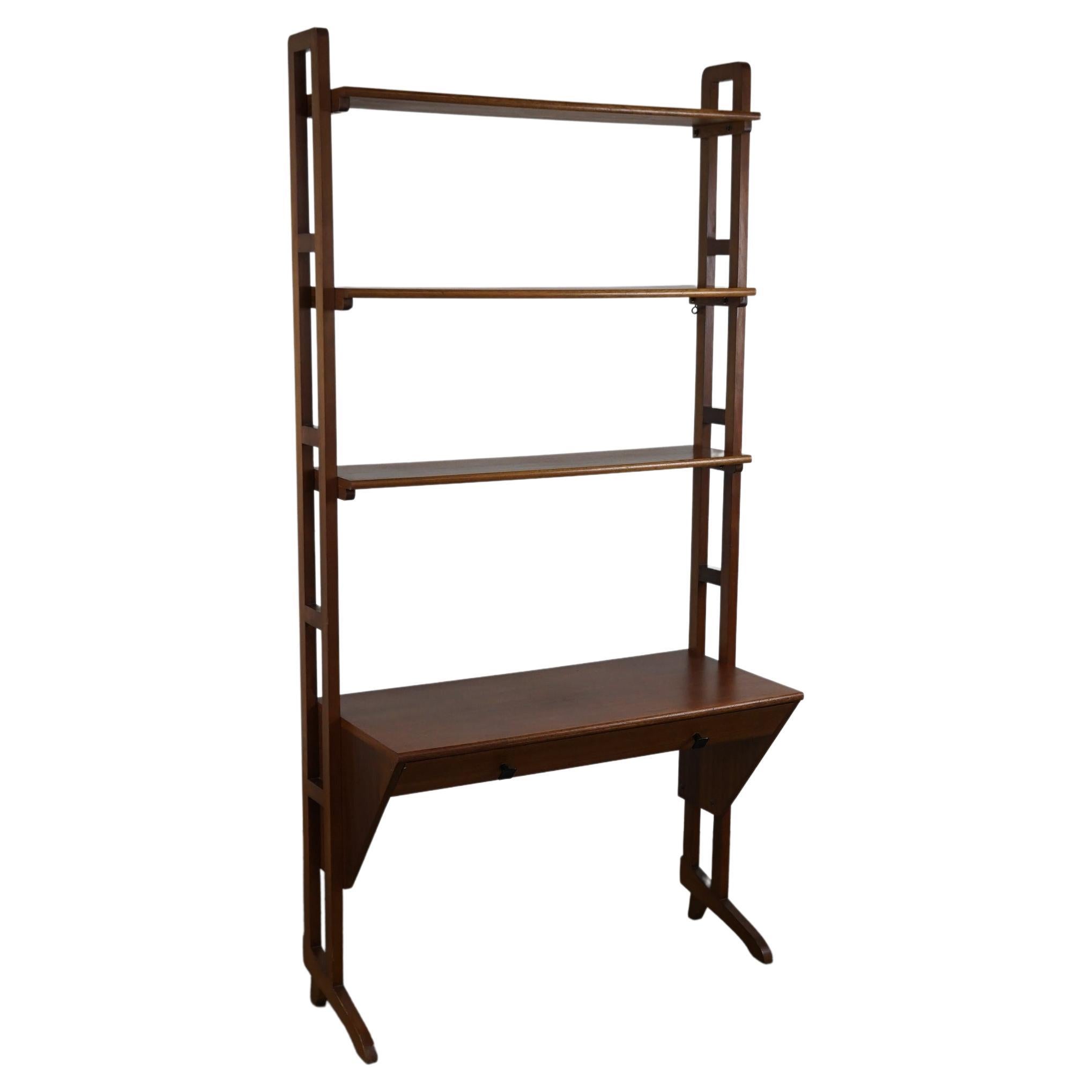 Vintage 1960s open shelf/bookcase/storage unit with 1 drawer, 3 shelves ...