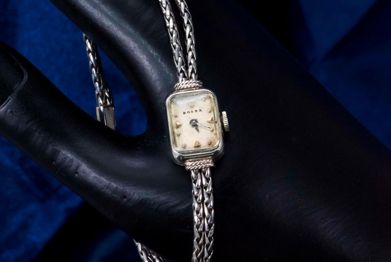 Vintage 1960s Rolex 18 Karat Gold Double Rope and Knot Motif Bracelet ...