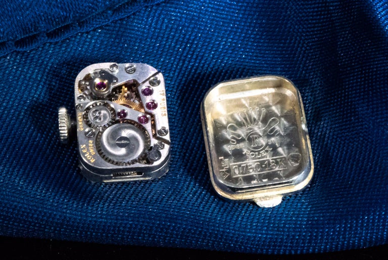 Vintage 1960s Rolex 18 Karat Gold Double Rope and Knot Motif Bracelet ...