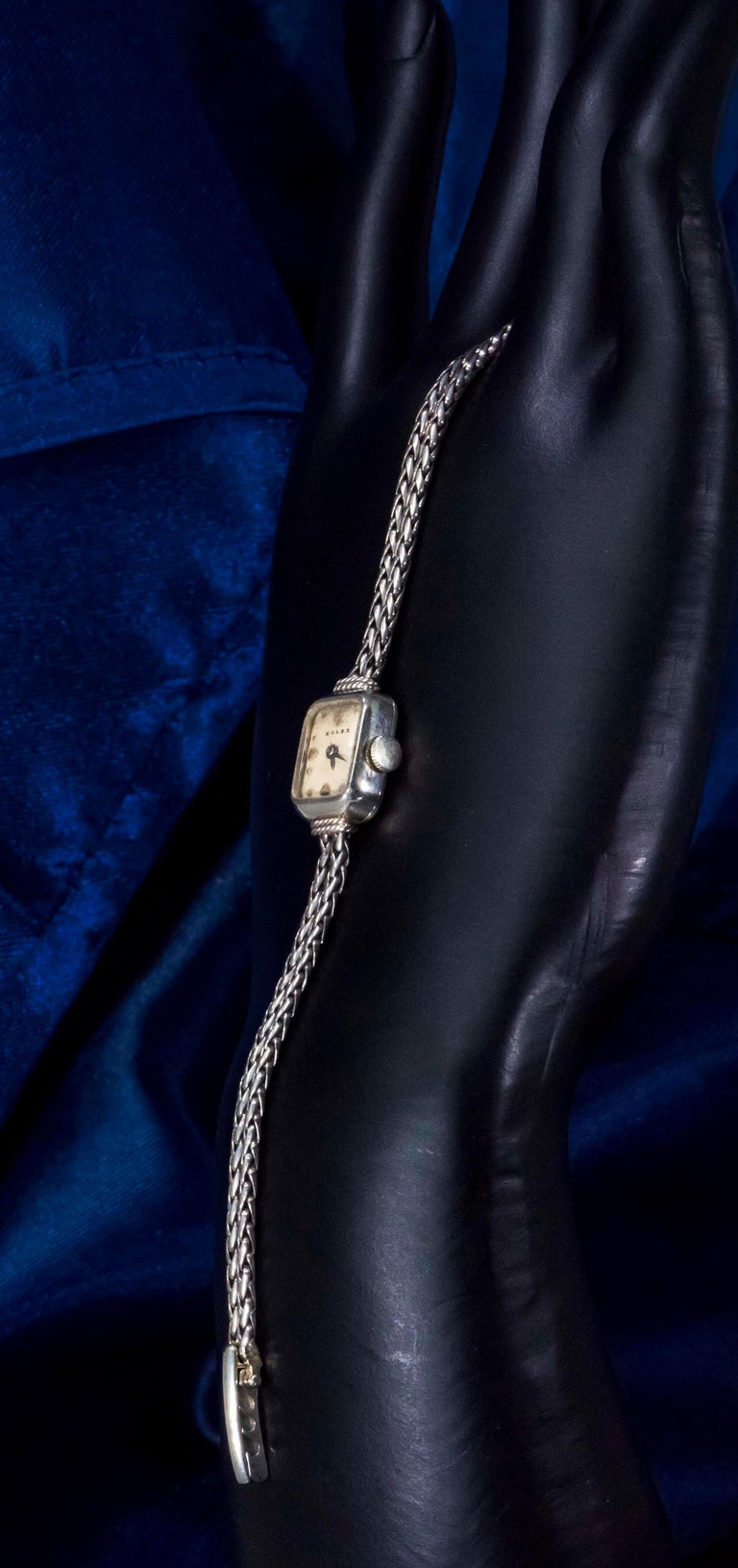 Vintage 1960s Rolex 18 Karat Gold Double Rope and Knot Motif Bracelet ...