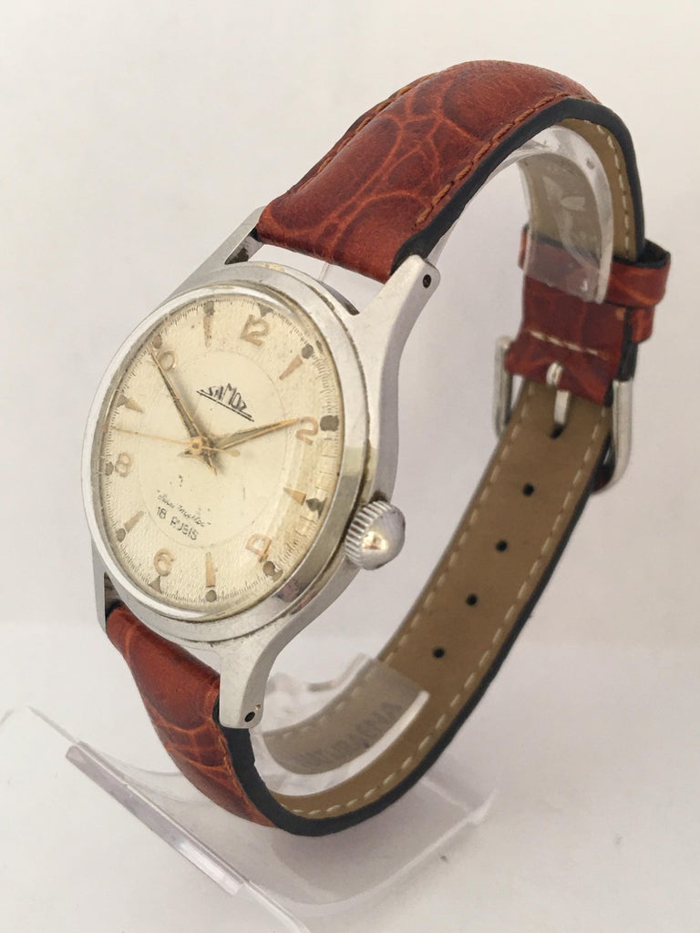 Vintage 1960s Stainless Steel with Sweep Seconds Mechanical Watch For ...