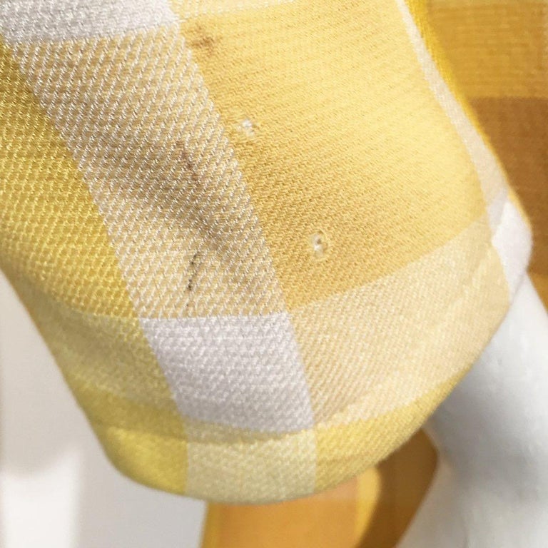 Vintage 1960’s Ungaro Yellow Plaid Jacket For Sale at 1stDibs