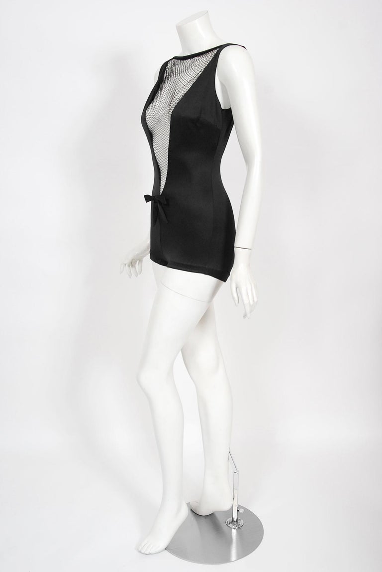 Vintage 1964 Cole of California Documented Black Fishnet 'Scandal Suit ...