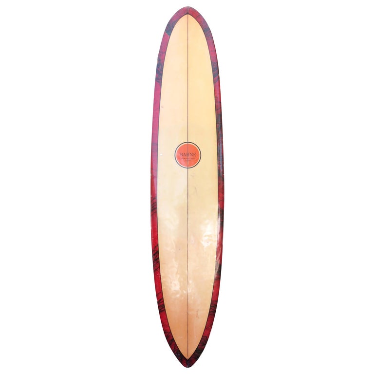 Vintage 1968 Bahne La Jolla Longboard Surfboard at 1stDibs