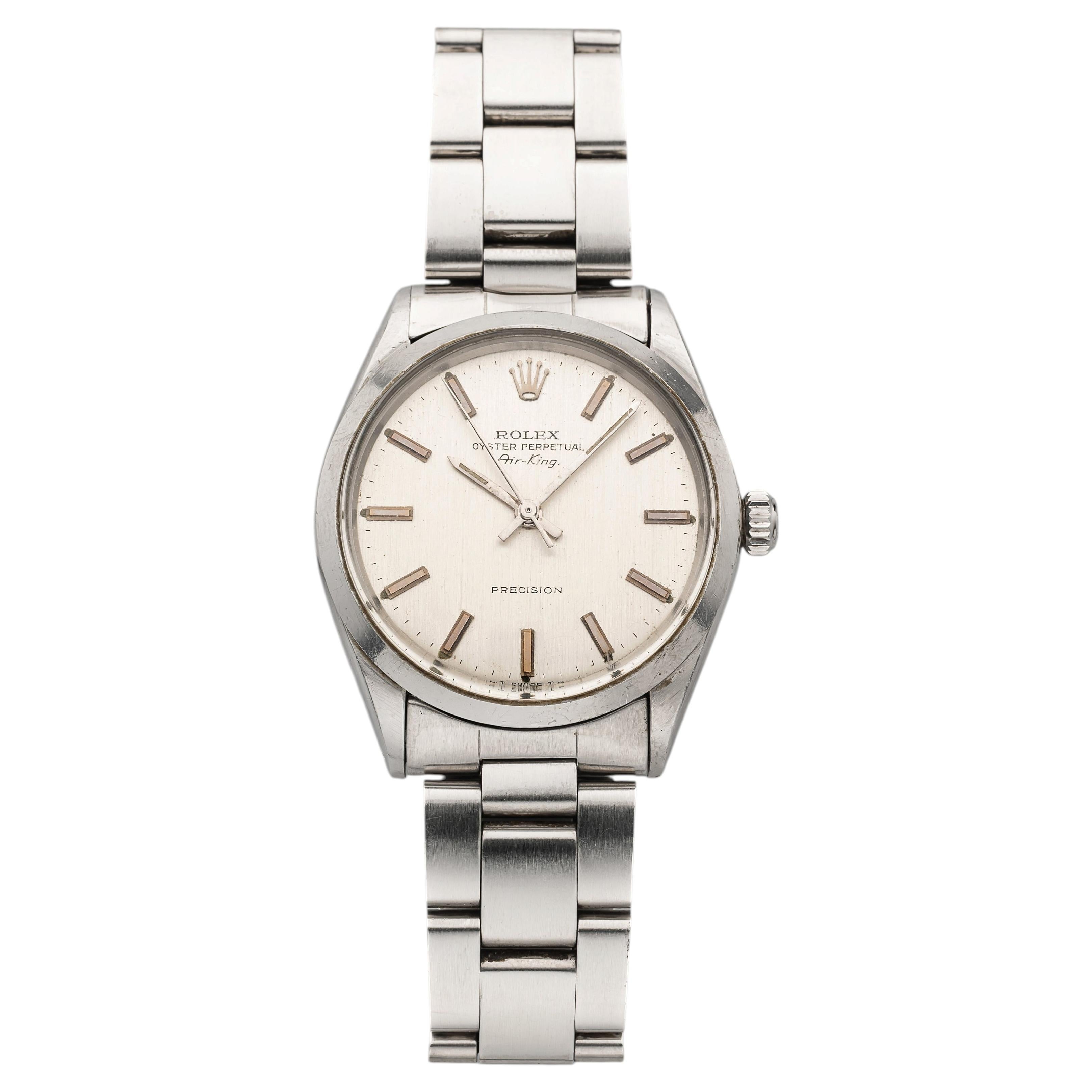 Rolex Vintage 1966 Steel Air-king Automatic with Sunburst Dial For Sale ...