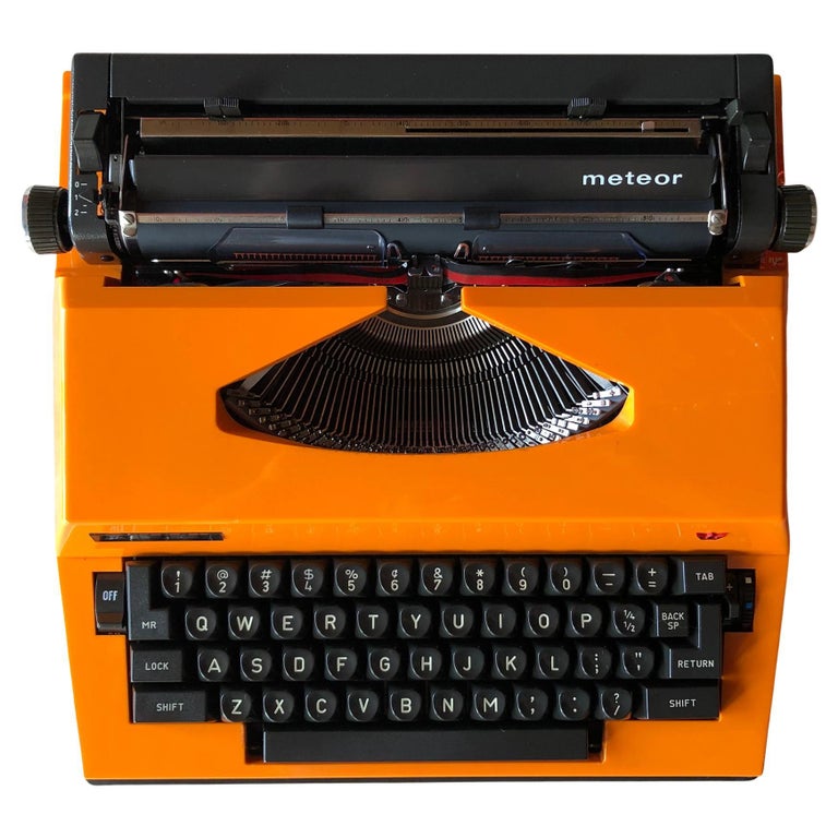 Vintage 1970s Adler Meteor German Made Electric Typewriter at 1stDibs ...
