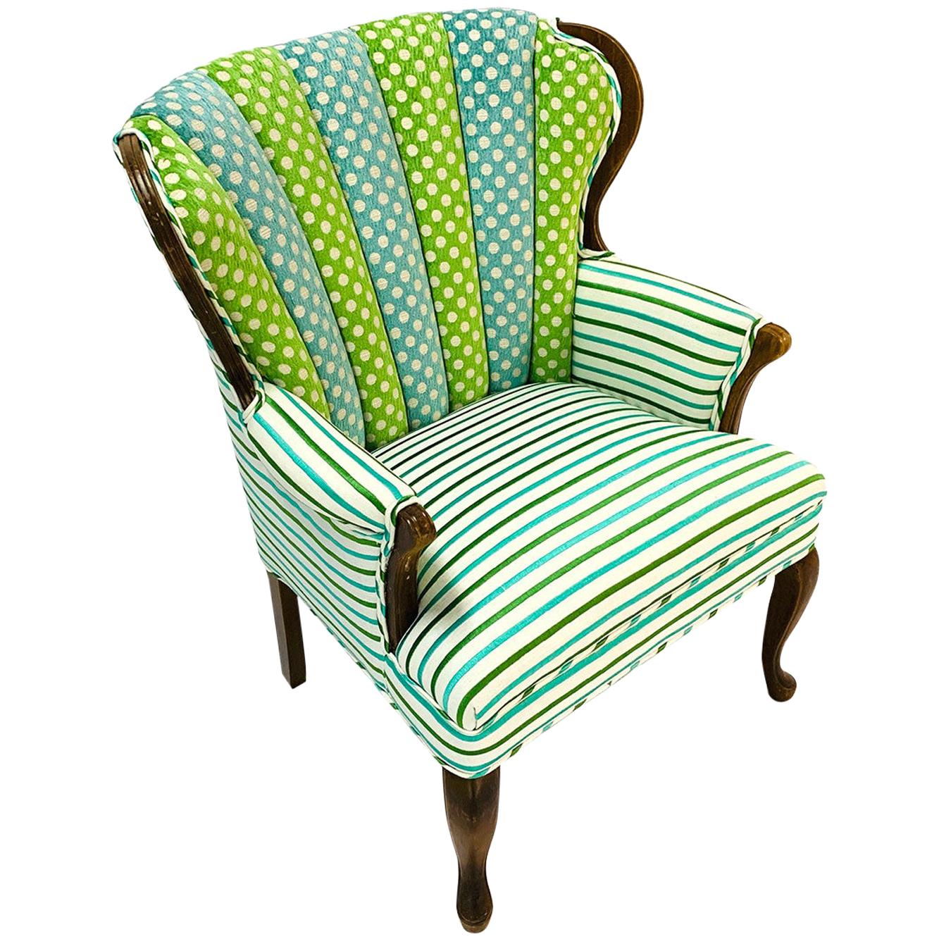 Vintage 1970s Channel Back Chair For Sale at 1stDibs | vintage channel ...