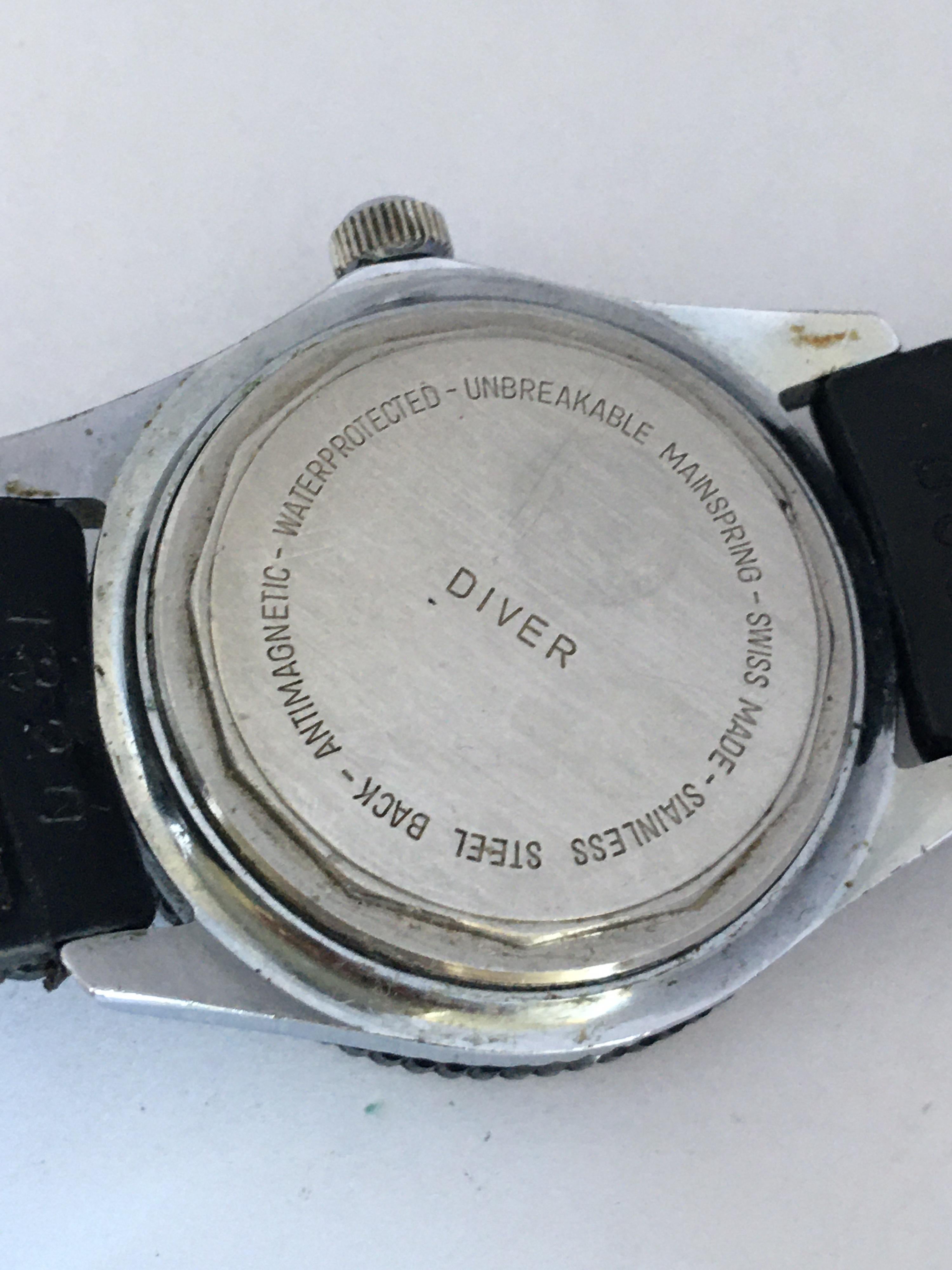 Vintage 1970s Diver's Mechanical Swiss Watch at 1stDibs | adrem watch