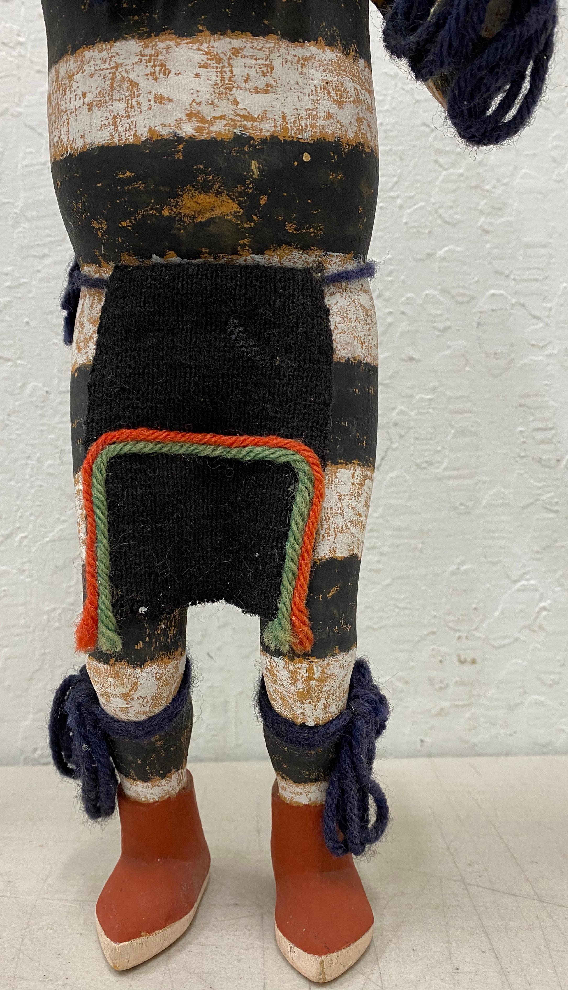Vintage 1970s Hopi Katsina Figure "Hano Clown" Kachina Doll, circa 1974 ...