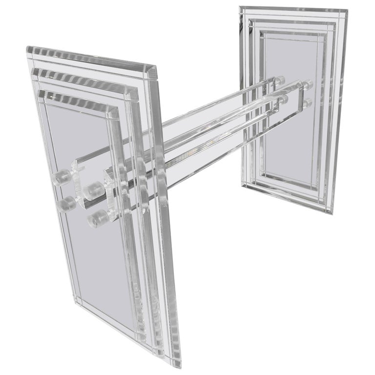 Vintage 1970s Lucite Dining Table or Desk Base at 1stDibs