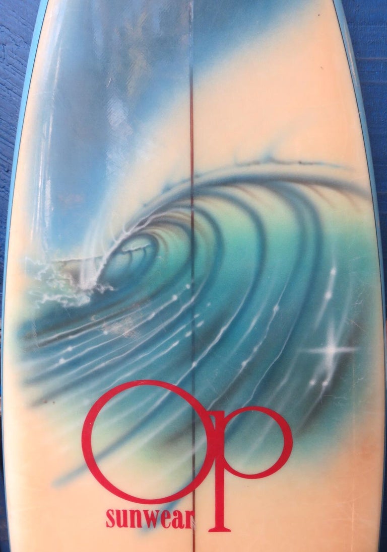 Vintage 1970s Ocean Pacific 'Op' Wave Mural Surfboard at 1stDibs | op ...
