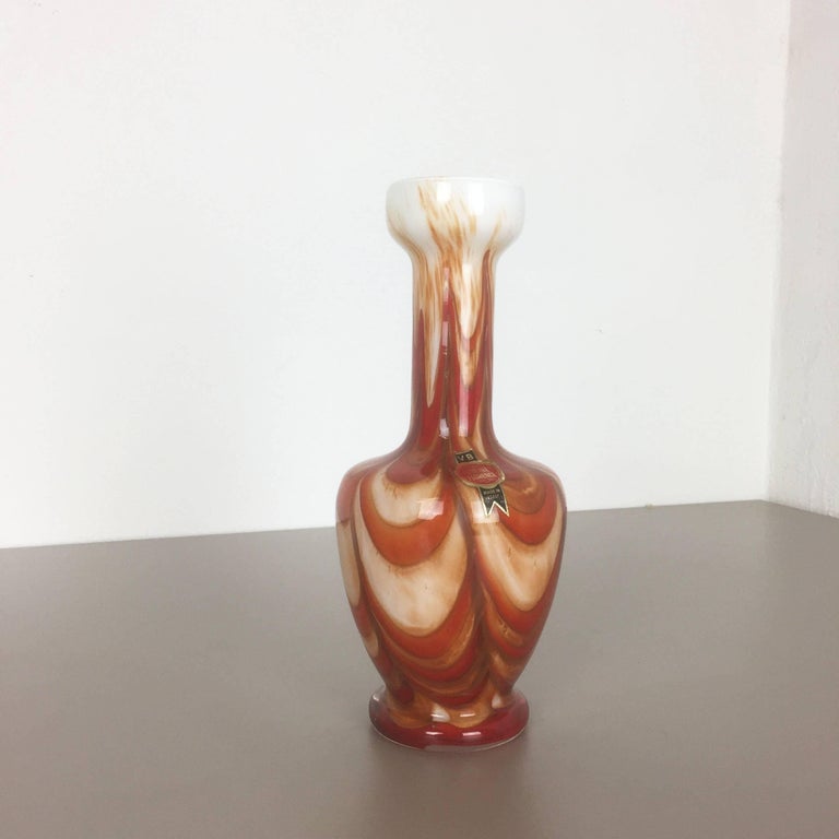 Vintage 1970s Opaline Florence Vase Designed by Carlo Moretti, Italy ...