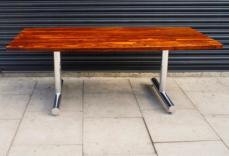 Vintage 1970s Pieff Eleganza Hardwood Dining Table For Sale at 1stDibs