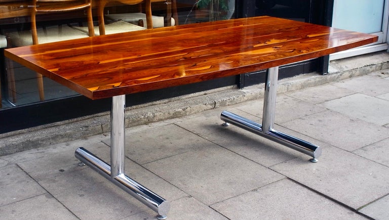 Vintage 1970s Pieff Eleganza Hardwood Dining Table For Sale at 1stDibs