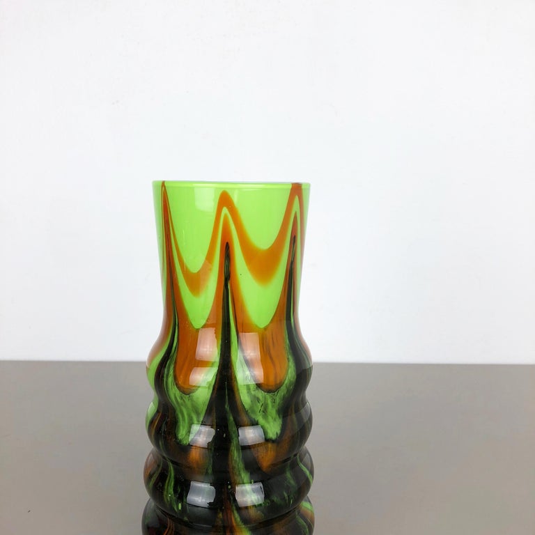 Vintage 1970s Pop Art Opaline Florence Vase Designed by Carlo Moretti ...