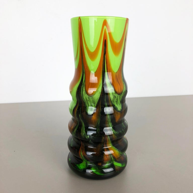 Vintage 1970s Pop Art Opaline Florence Vase Designed by Carlo Moretti ...