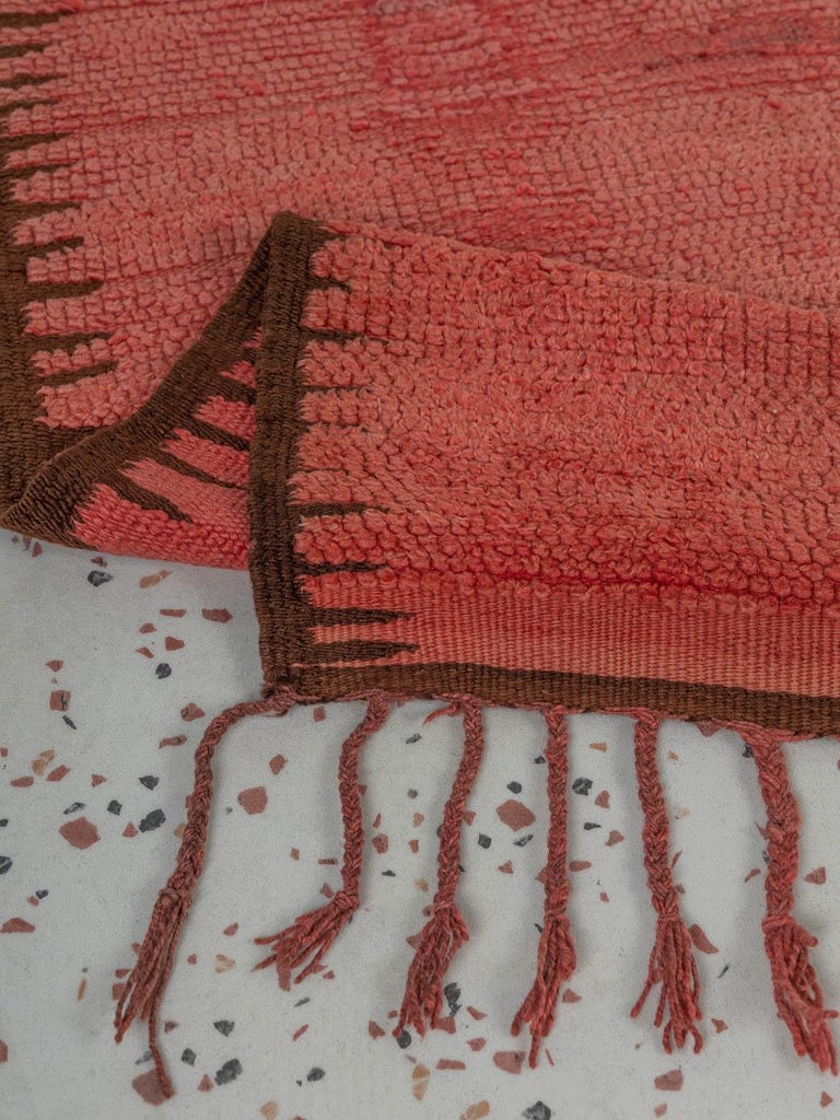 Vintage 1970s Rehamna berber rug 100% wool handmade For Sale at 1stDibs