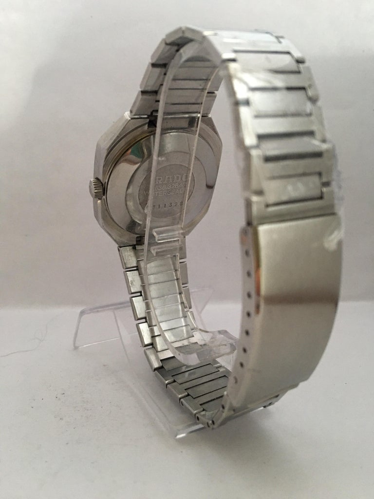 Vintage 1970s Stainless Steel RADO Voyager Automatic Watch at 1stDibs ...