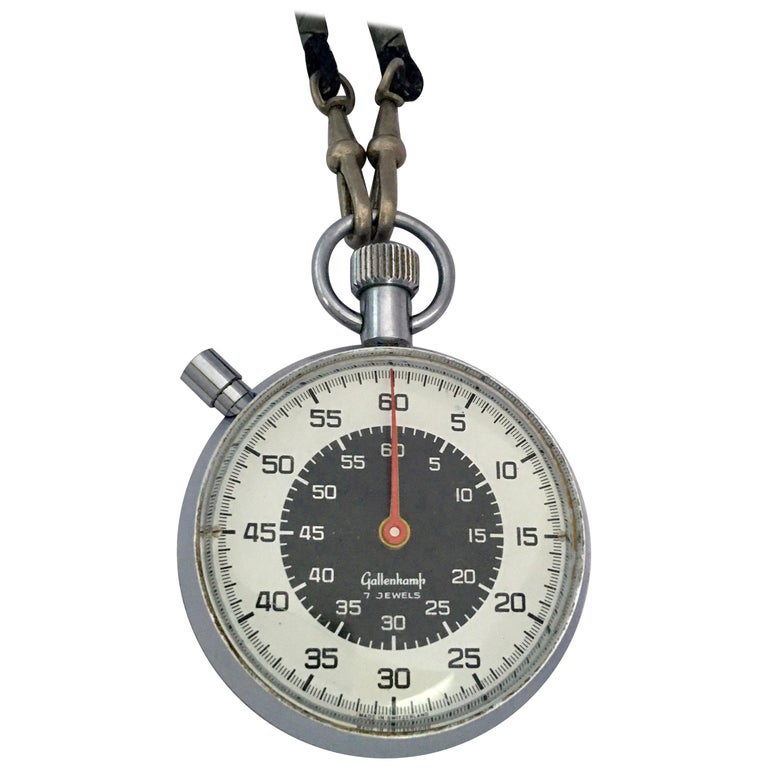 Vintage 1970s Swiss Made Mechanical Stopwatch for Gallenkamp For Sale ...