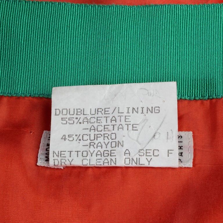 Vintage 1970s YVES SAINT LAURENT Ysl Color Block Dress For Sale at ...