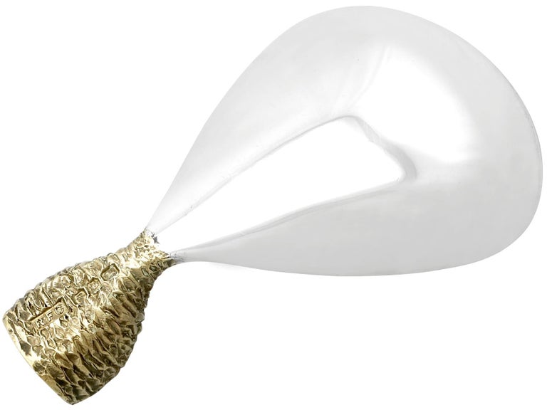 Vintage 1974 Sterling Silver Caddy Spoon For Sale at 1stDibs