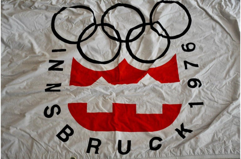 Vintage 1976 Winter Olympics Departure and Arrival Banner 1H76 For Sale ...