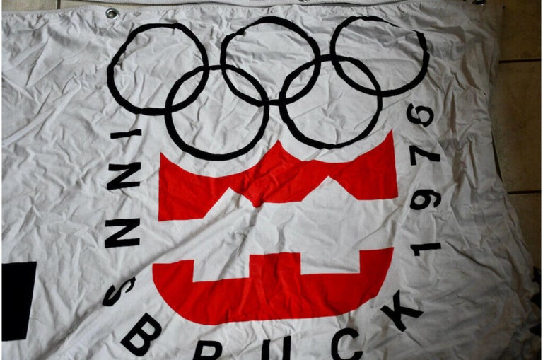 Vintage 1976 Winter Olympics Departure and Arrival Banner 1H76 For Sale ...
