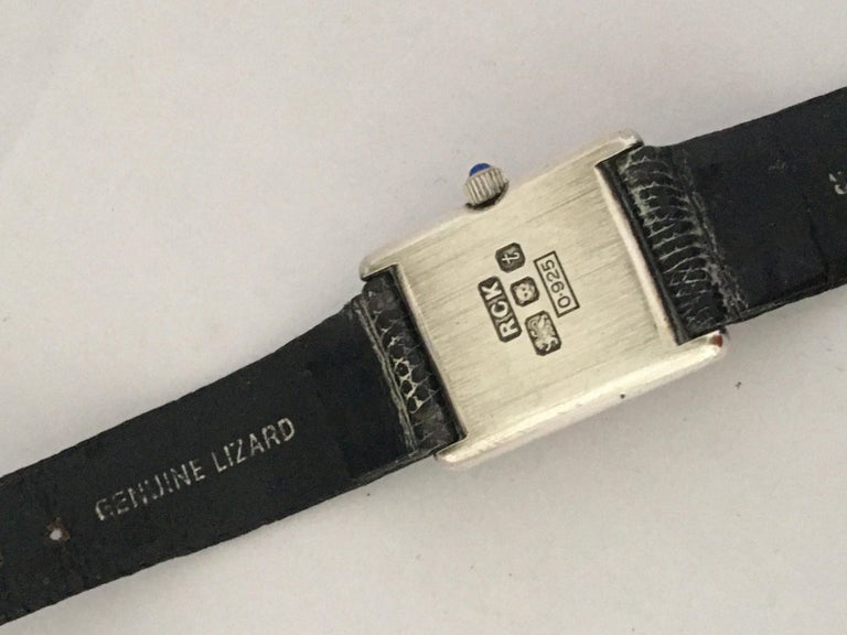 Vintage 1977 Roy King Solid Silver Tank Watch at 1stDibs | roy king ...