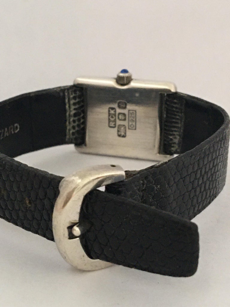 Vintage 1977 Roy King Solid Silver Tank Watch at 1stDibs | roy king ...