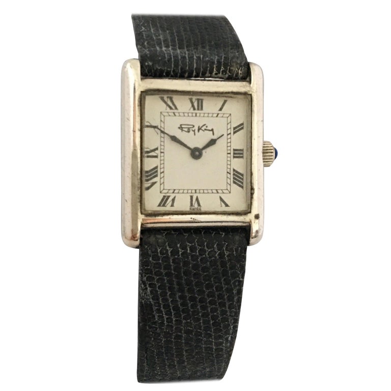 Vintage 1977 Roy King Solid Silver Tank Watch at 1stDibs | roy king ...