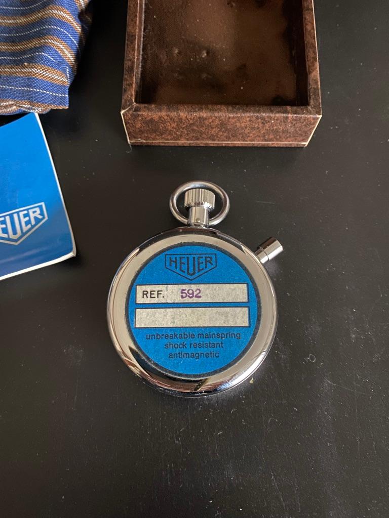 Vintage 1978 Heuer Trackmate Ref. 592 Mechanical Stopwatch, Swiss Made ...