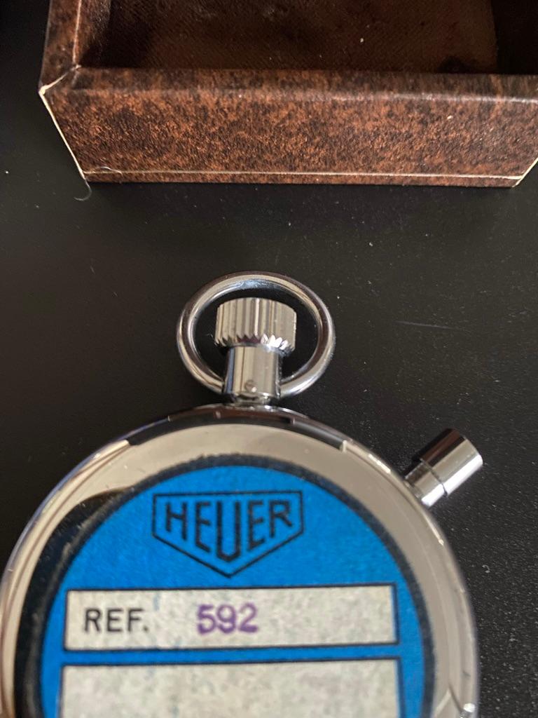 Vintage 1978 Heuer Trackmate Ref. 592 Mechanical Stopwatch, Swiss Made ...