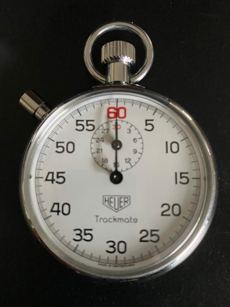 Vintage 1978 Heuer Trackmate Ref. 592 Mechanical Stopwatch, Swiss Made ...