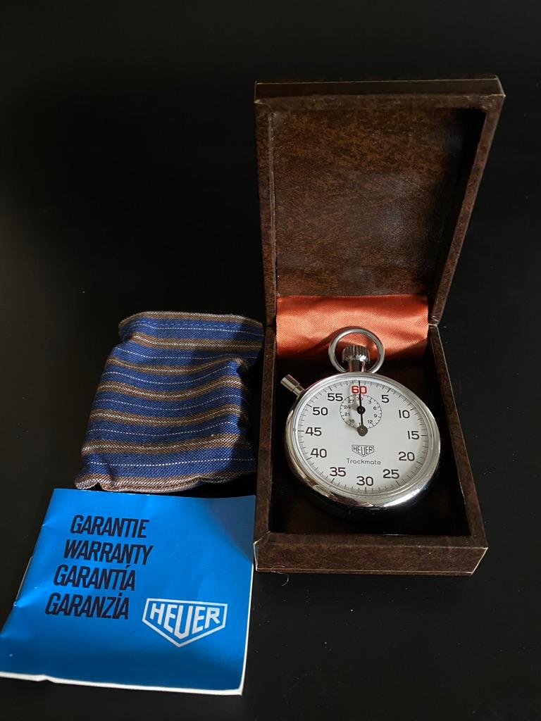 Vintage 1978 Heuer Trackmate Ref. 592 Mechanical Stopwatch, Swiss Made ...
