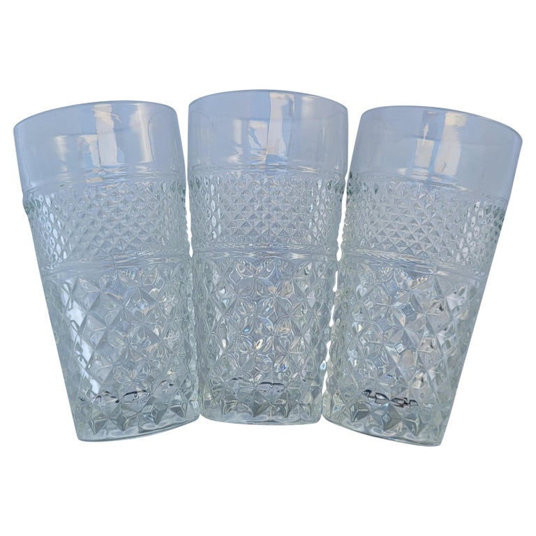 Vintage 1980s Anchor Hocking "Wexford" Flat Iced Tea Glasses, Set of 3 ...