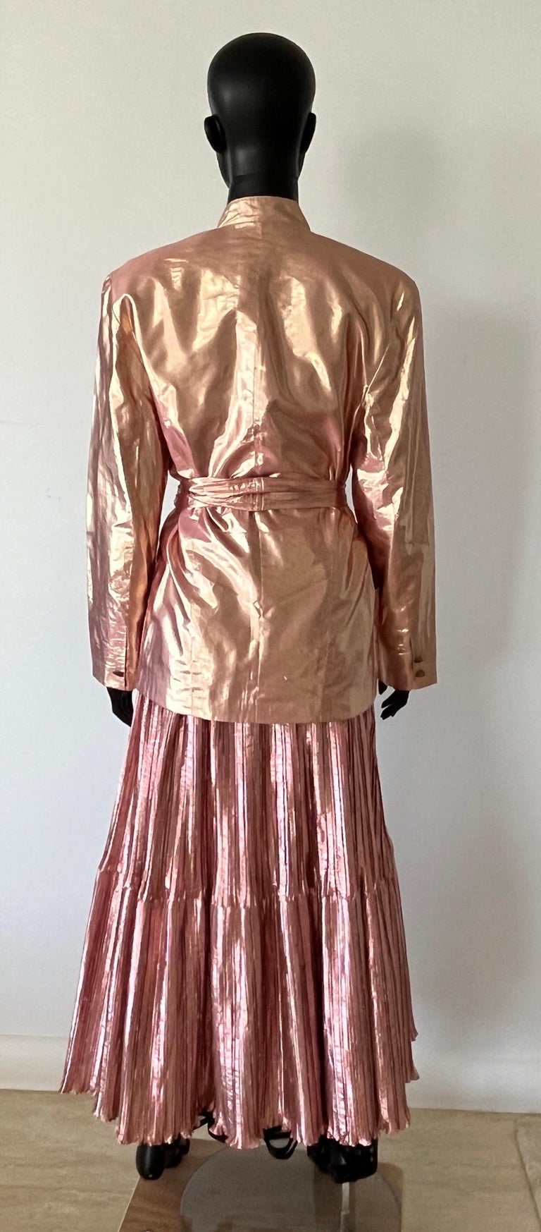 Vintage 1980s Iconic John Cavill of Australia plissé pleat skirt suit ...