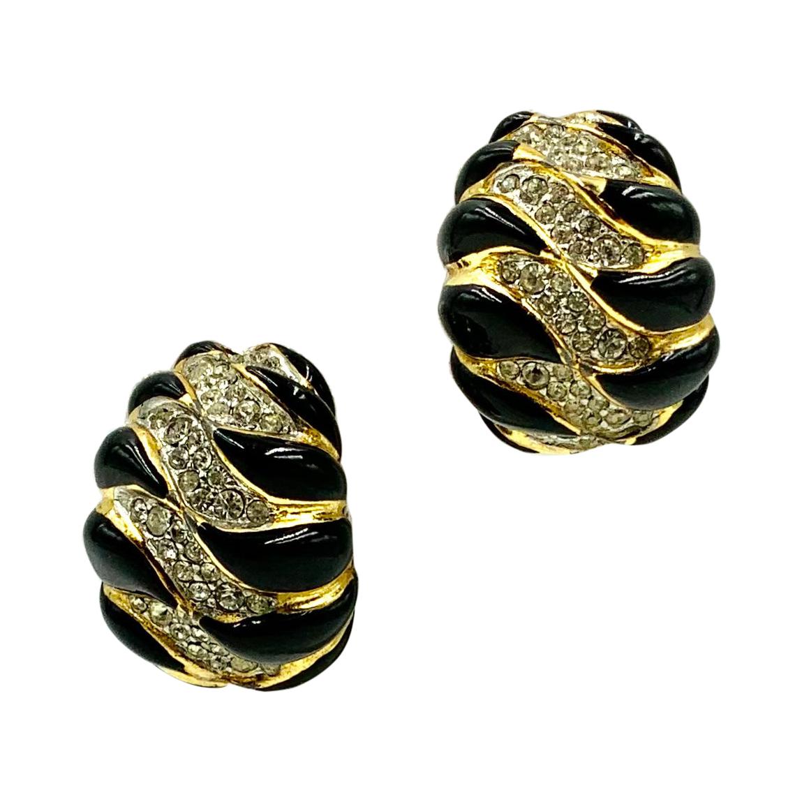 Signed Kenneth Jay Lane KJL Opal Colorful Bee Earrings at 1stDibs