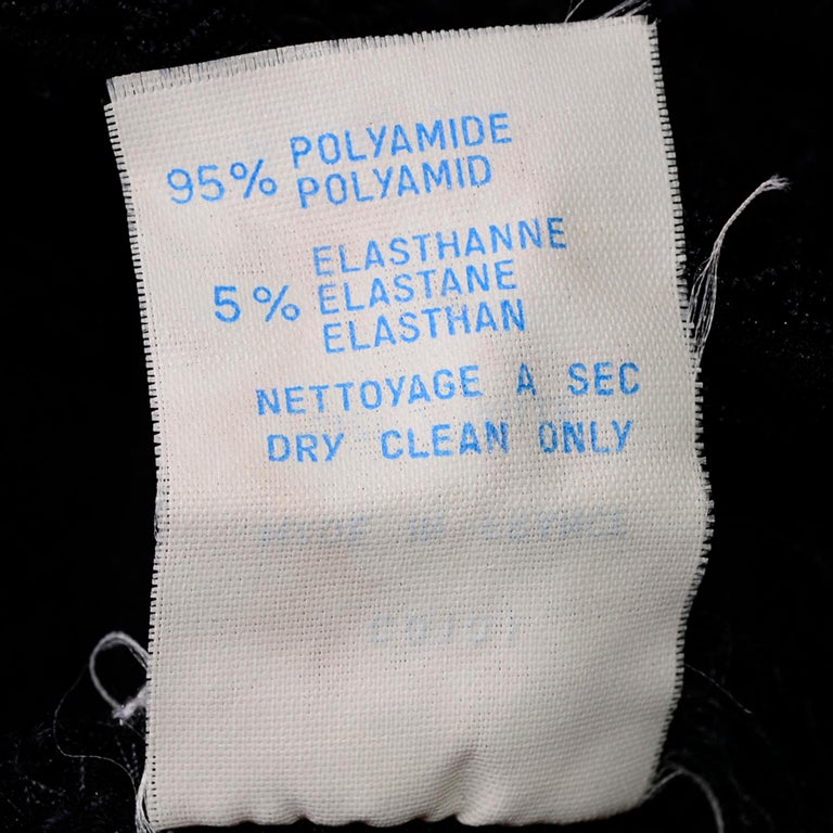 1988 Patrick Kelly Paris Vintage Crinkle Ruched Black Bodycon Dress at ...