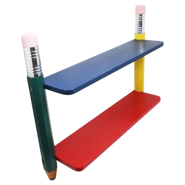 Vintage 1980s Pierre Sala Pencil Wall Shelf at 1stDibs