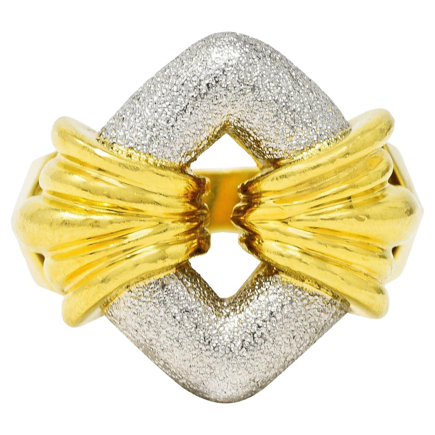 Dominique Denaive Pink Resin Rock Cocktail Ring at 1stDibs