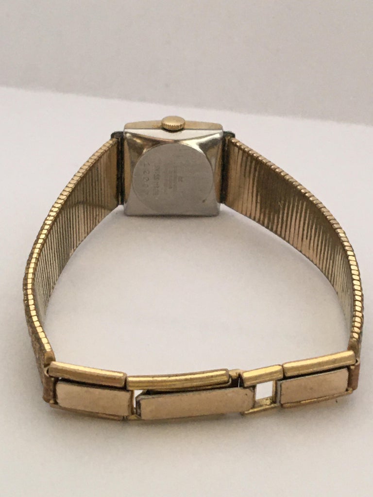 Vintage 1980s Rolled Gold and Stainless Steel Mechanical Helvetia ...