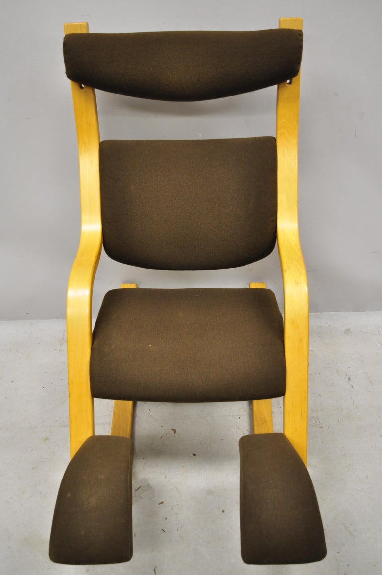 Vintage 1980s Stokke Varier Zero Gravity Balance Balans Bentwood Lounge ...