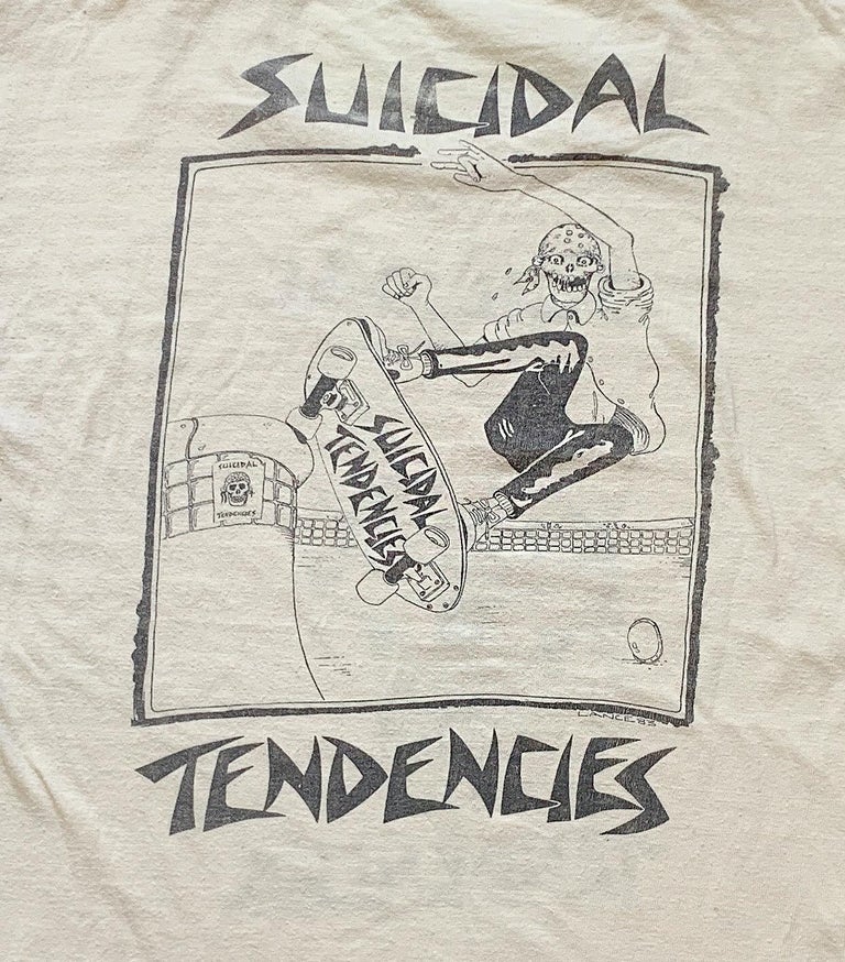 Vintage 1980s Suicidal Tendencies Skate T-Shirt at 1stDibs