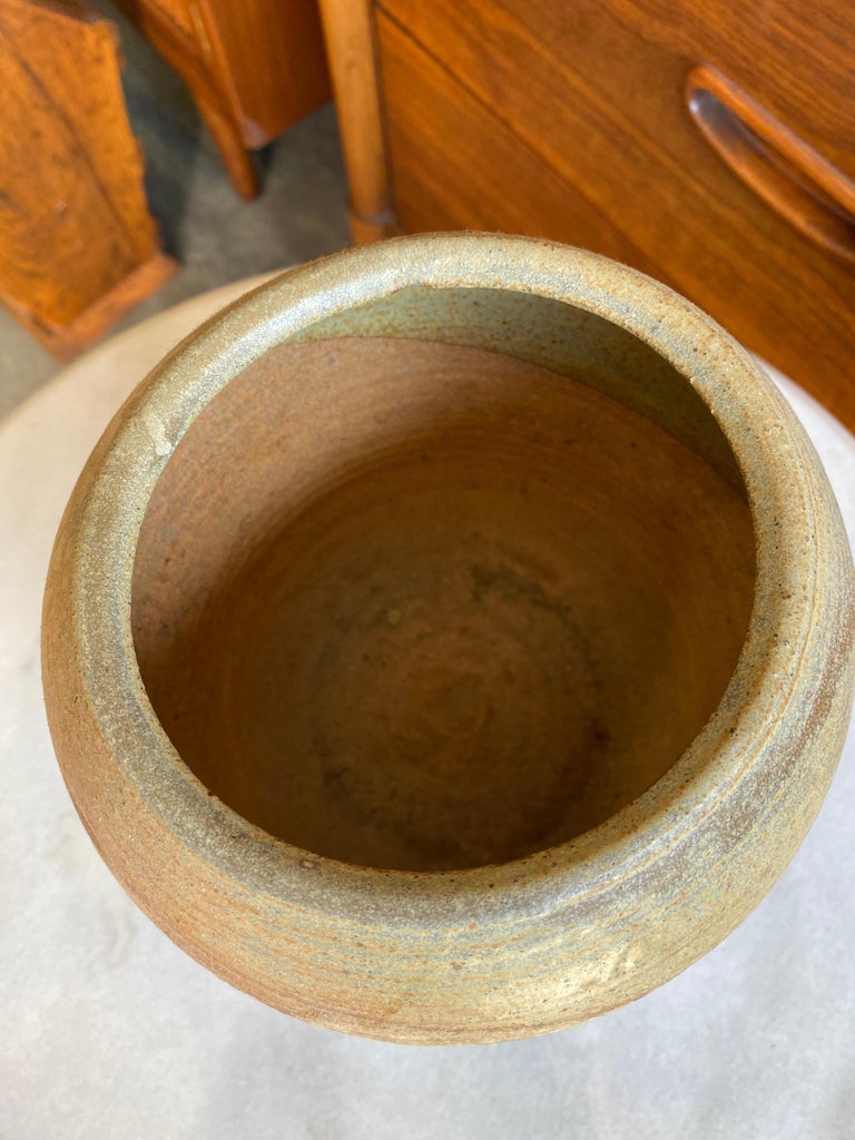 Vintage 1982 Pottery Vase Signed and Dated by Carlson For Sale at 1stDibs
