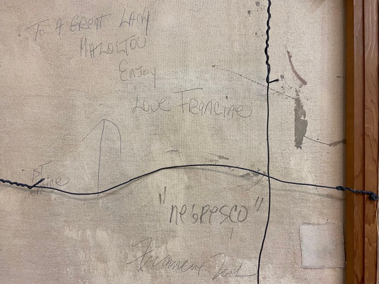 Vintage 1985 Francine Tint Large Abstract Expressionist Contemporary ...