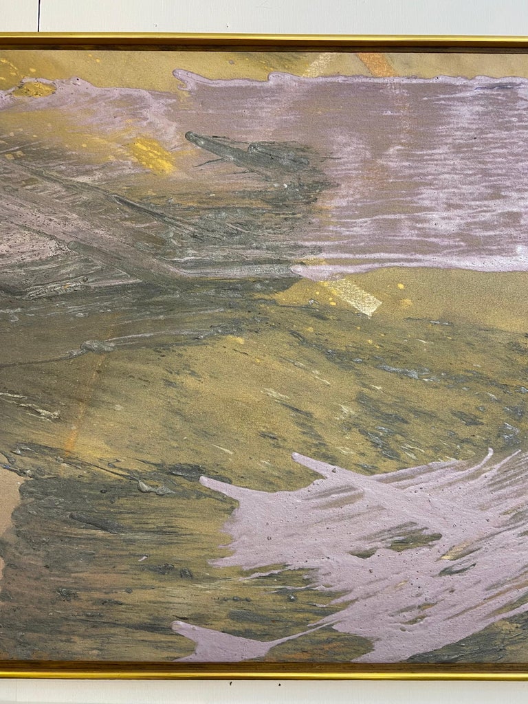 Vintage 1985 Francine Tint Large Abstract Expressionist Contemporary ...